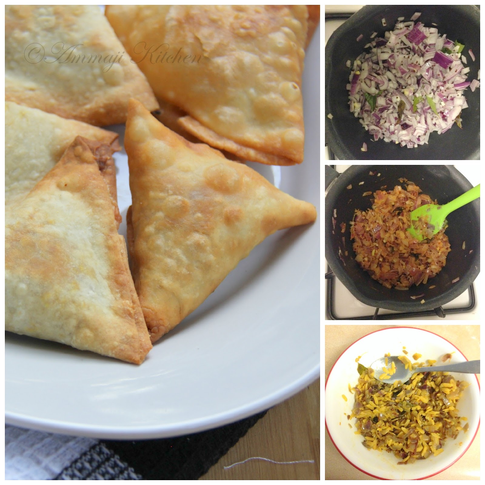 Onion Samosa | Indian Food Recipes | Ammaji Kitchen