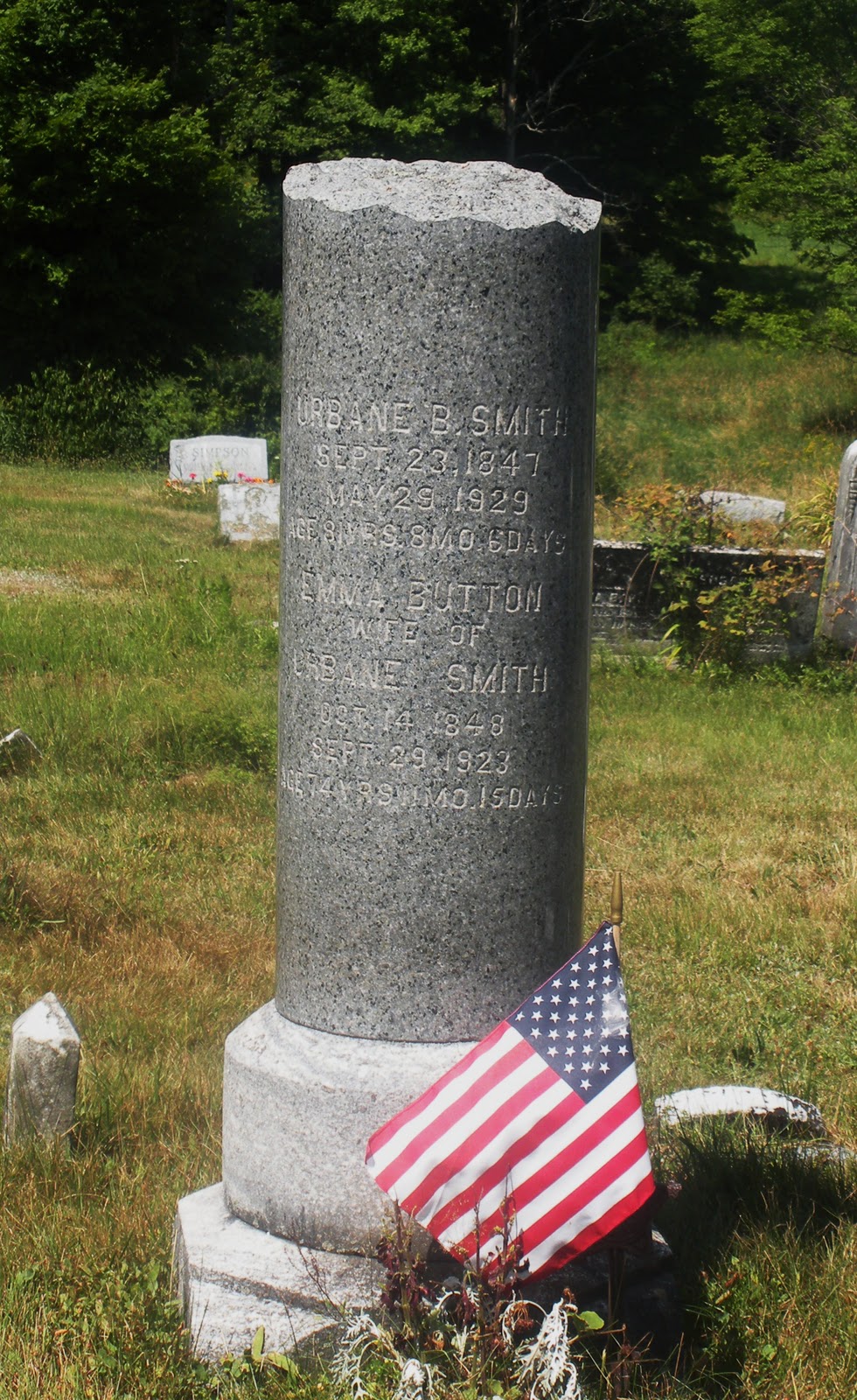 Engraved: : The Stately Column…Broken By Death