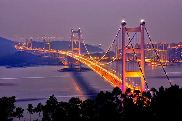 Beautiful Bridge Scene At Night 4u HD Wallpaper - all 4u wallpaper