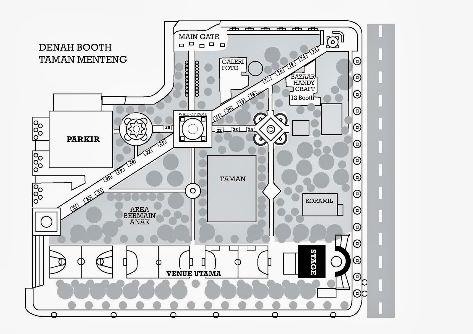 Heart of Jakarta: Denah Booth Taman Menteng
