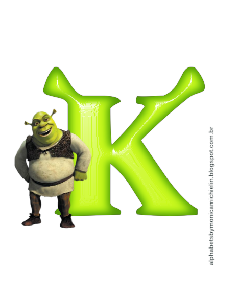 M. Michielin Alphabets: ALFABETO #SHREK (SHREK ALPHABETO PNG )