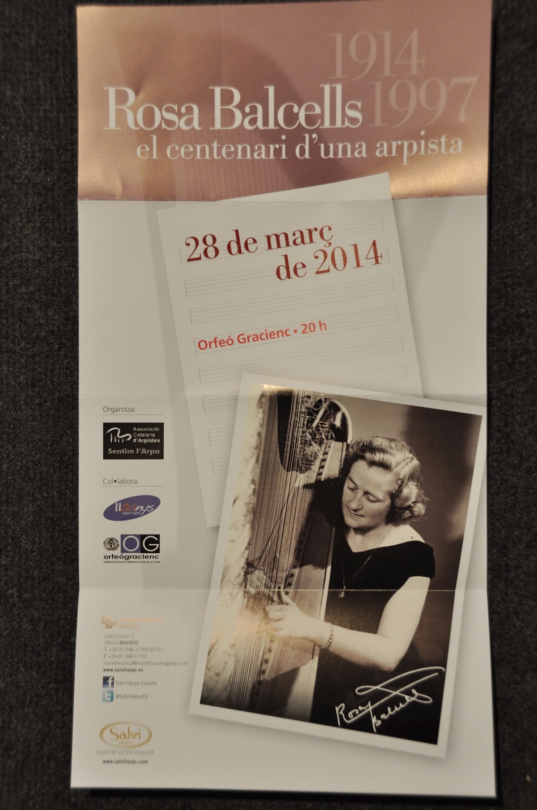 Associació Catalana d'Arpistes: HOMENATGE A ROSA BALCELLS