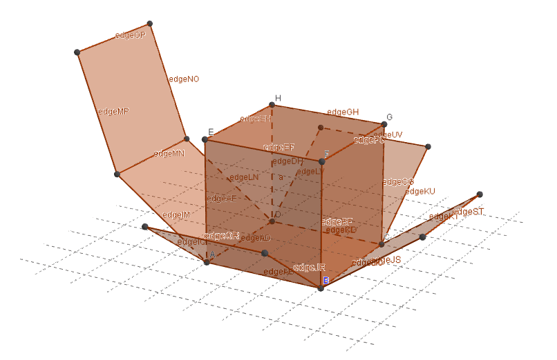 Membuat Jaring-Jaring Kubus dengan Cepat