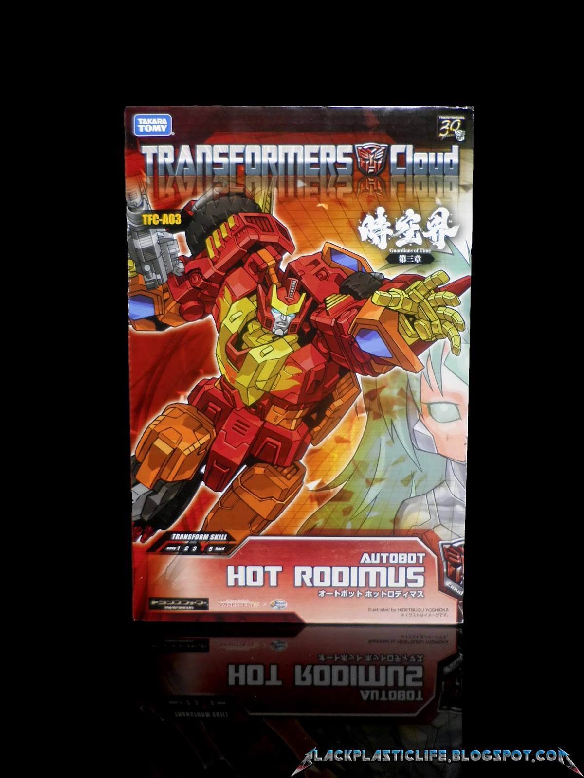 Black - Plastic - Life: Transformers Cloud TFC-A03 Hot Rodimus - Pictorial Review