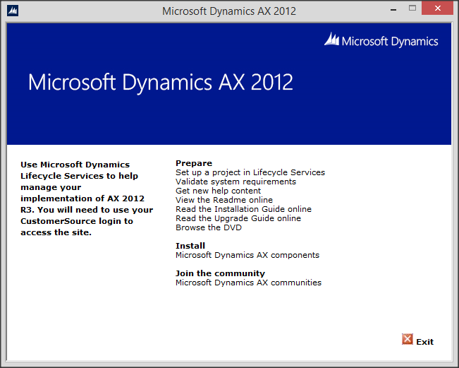 Dynamics AX Tips: Install Dynamics AX 2012 R3 Step by Step (Step 5) (Install AX DIXF)