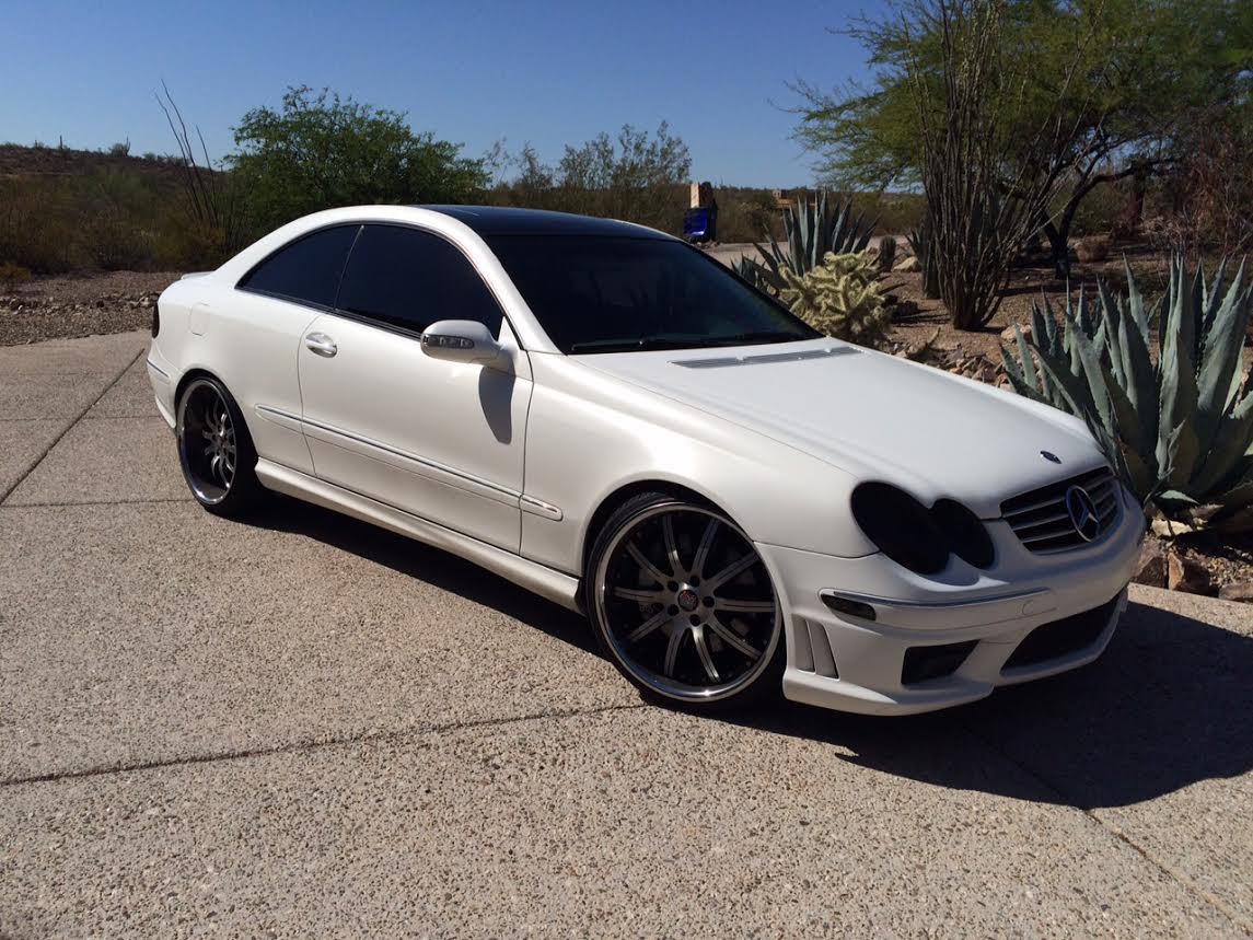 Mercedes-Benz W209 CLK55 AMG Matte White | BENZTUNING