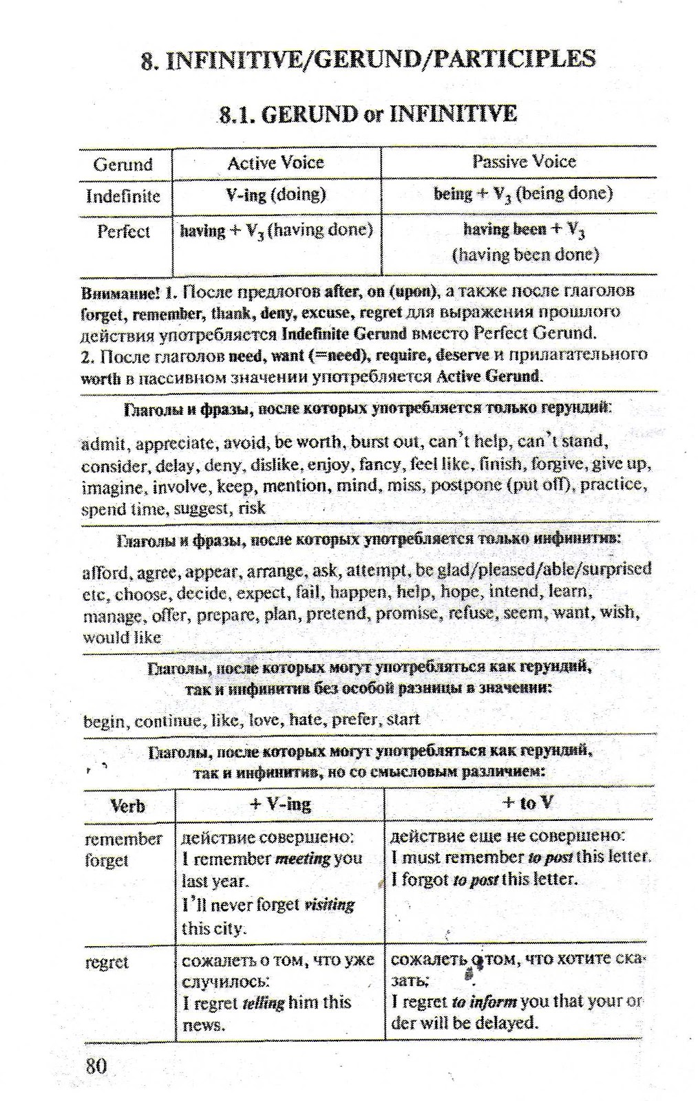 Course Upstream Intermediate: Infinitive and Infinitive Constructions
