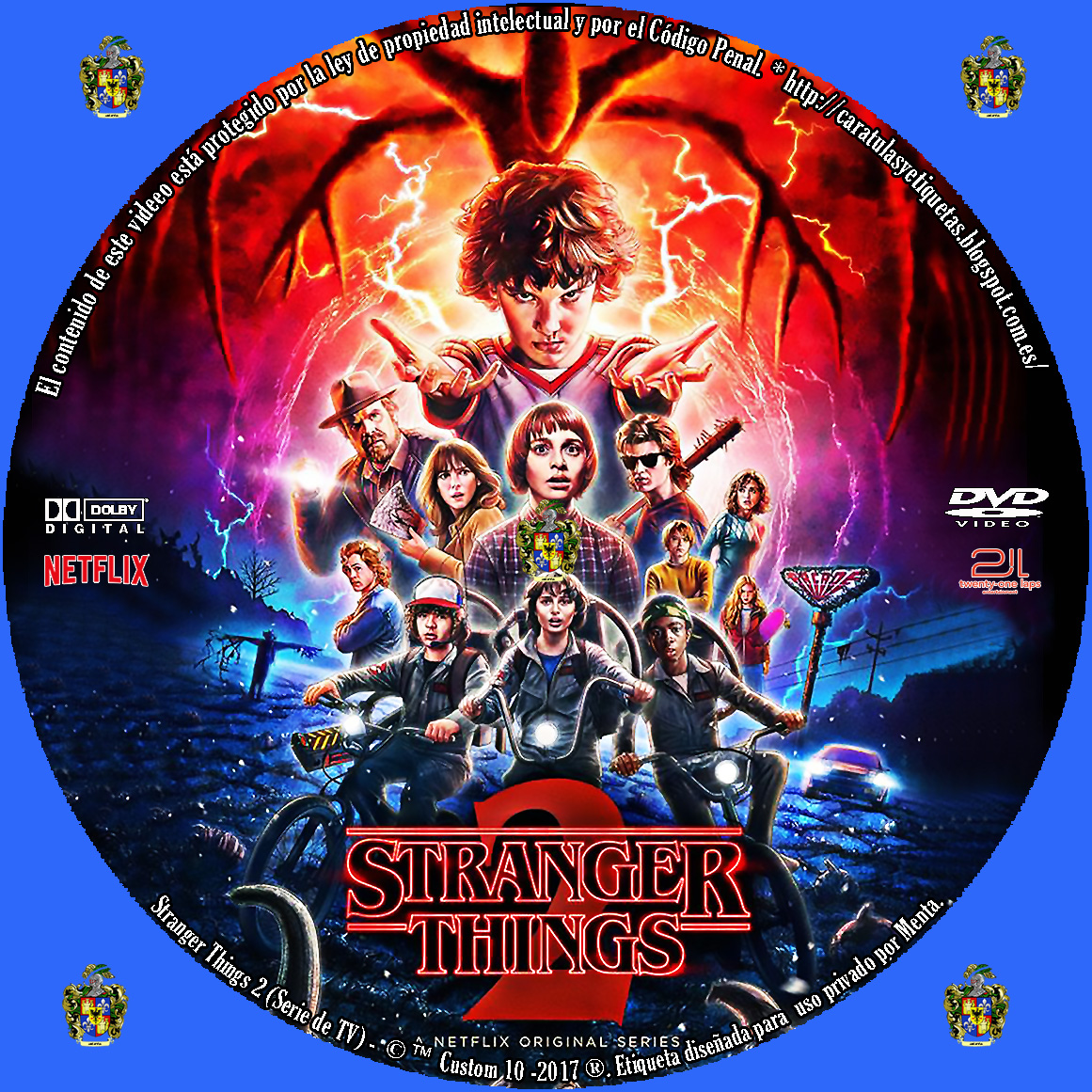 Caratulas y etiquetas: Stranger Things 2 (Serie de TV)