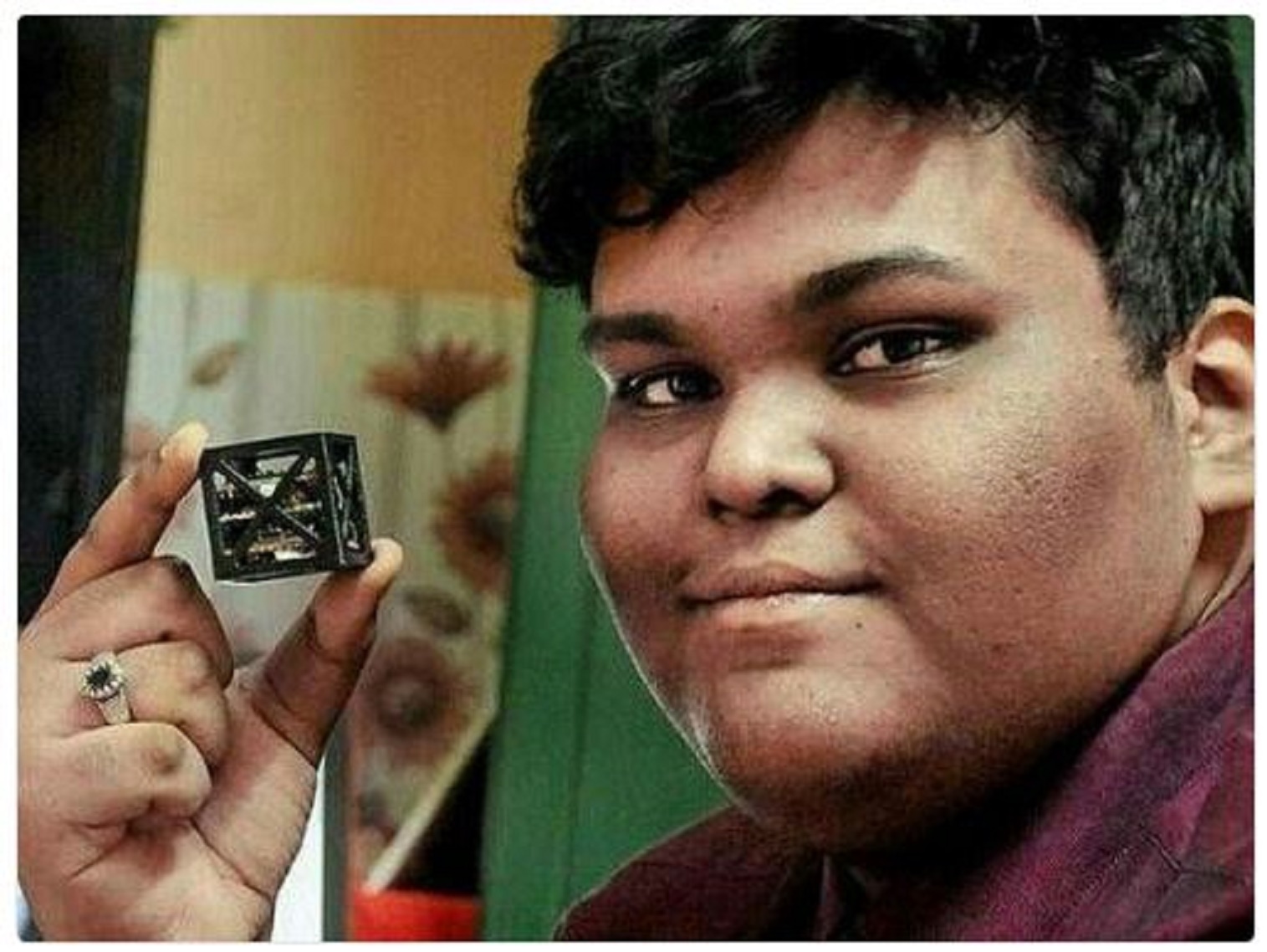 Indian rose Shrook 18 years, with his invention