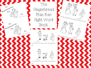 Clearly Kindergarten: Gingerbread Sight Word Book Freebie