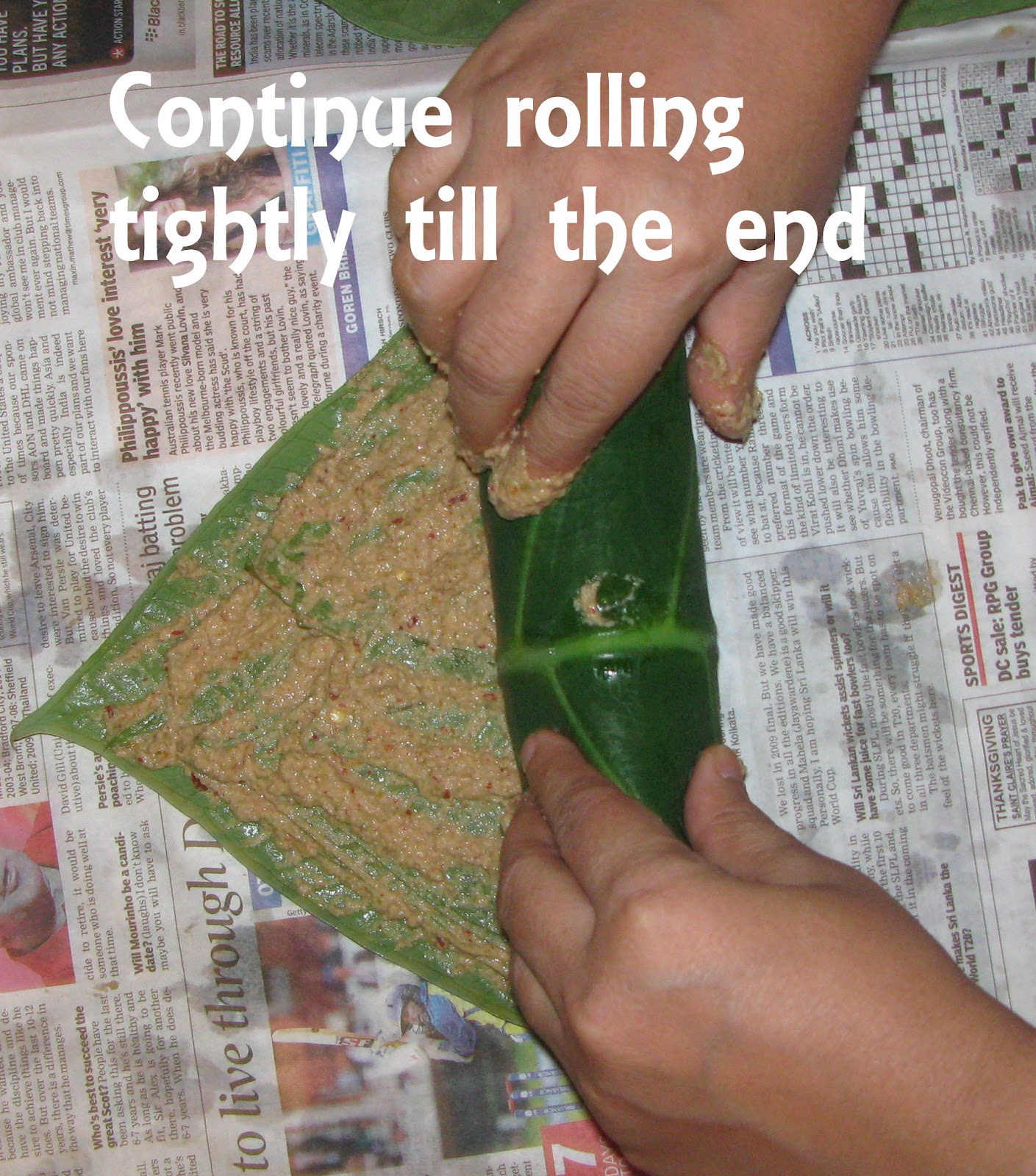 Cook Book: Pathrode or Stuffed n Steamed Colocasia rolls or "Pathrado ...