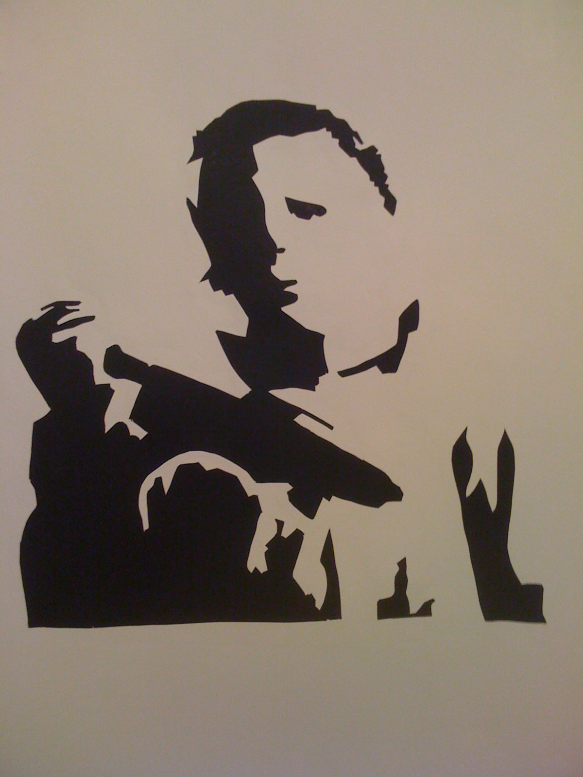 Horror Movie Stencil