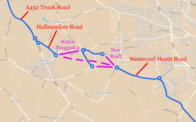 Burton Green: Major New A46 Link Road Through Westwood Heath