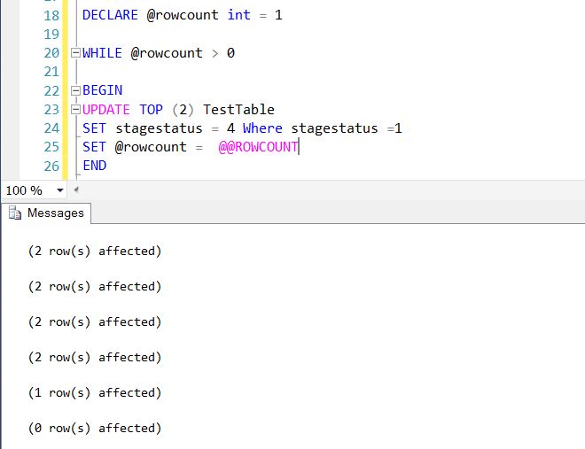 Dot Net Recipe: SQL: How to DELETE or UPDATE large data in chunks to ...