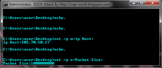 Informatics Micro Cyber: CARA Ddos SEBUAH JARINGAN MENGGUNAKAN CMD