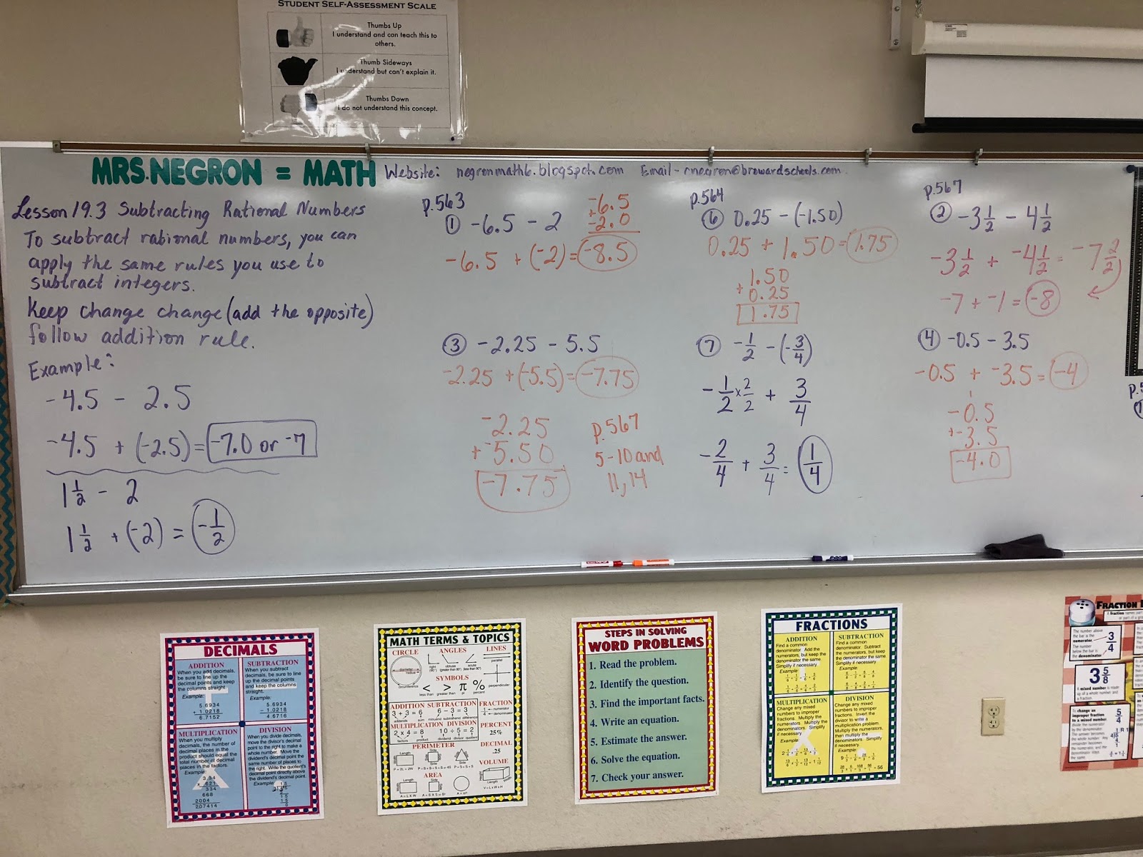 Mrs Negron 6th Grade Math Class Lesson 19 3 Subtracting Rational Numbers Mrs Negron 6th Grade Math Class Lesson 19 3 Subtracting Rational Numbers