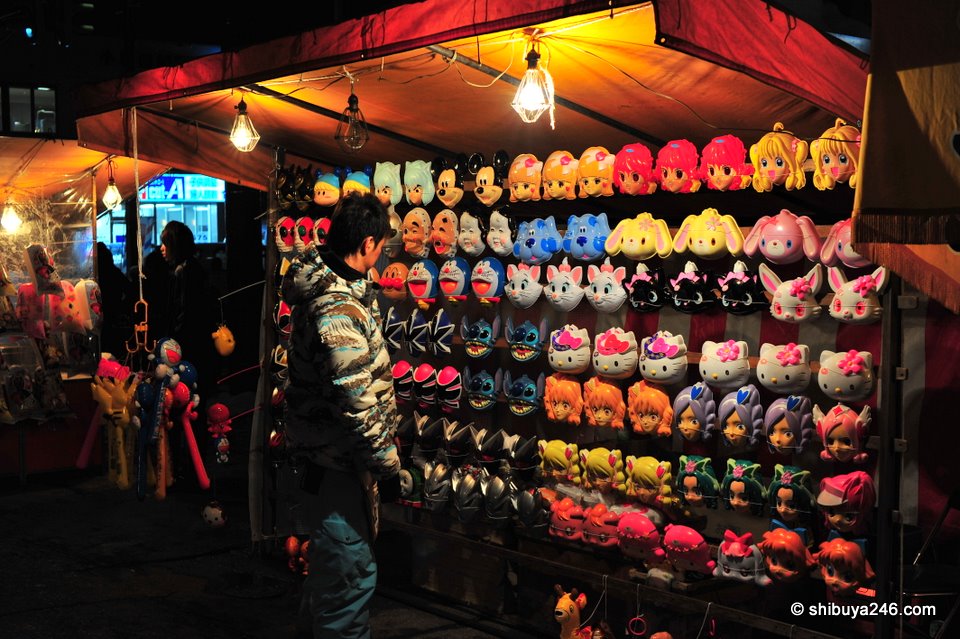 Tokusatsu Hero Masks on Japanese Festival