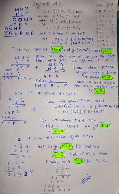 Cryptarithmetic Problem- 10 | ALL ABOUT ELITMUS