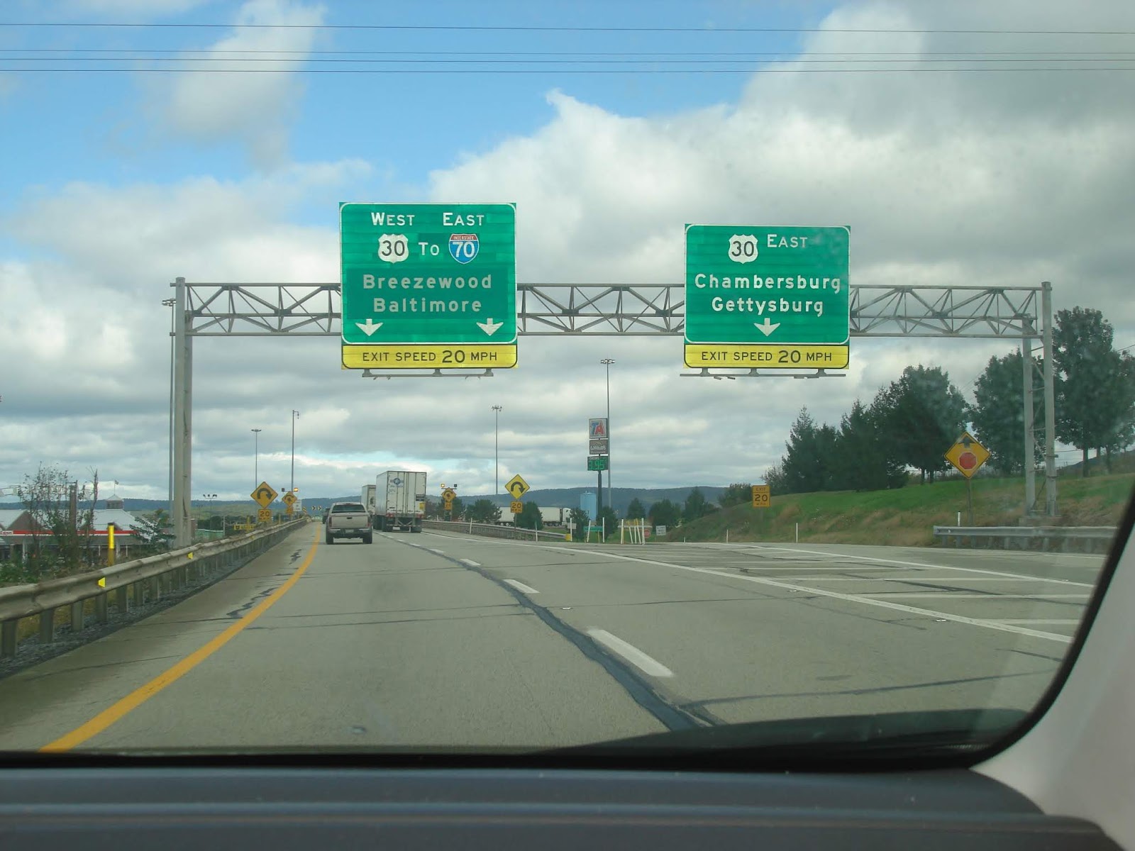 Luke's Signs: I-76/PA Turnpike, Route 30, & I-70 - Breezewood, PA