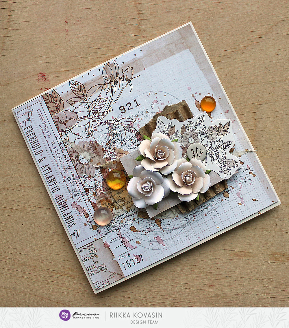 Riikka Kovasin - Paperiliitin: Pretty Pale cards - Prima Marketing