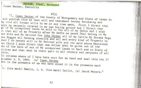 A Hobby Tree: Isaac Decker 1795-1873 (101100)