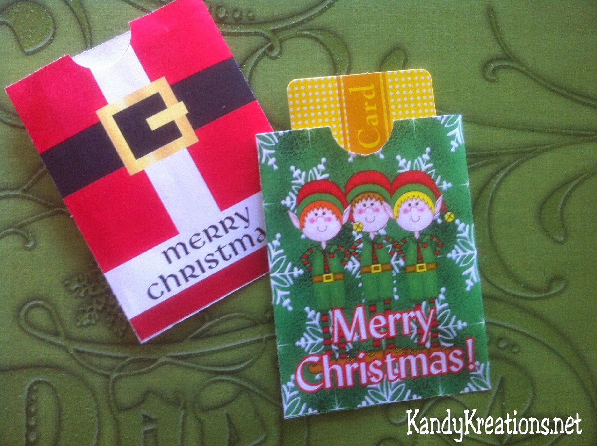 DIY Party Mom: Christmas Gift Card Envelope Free Printables