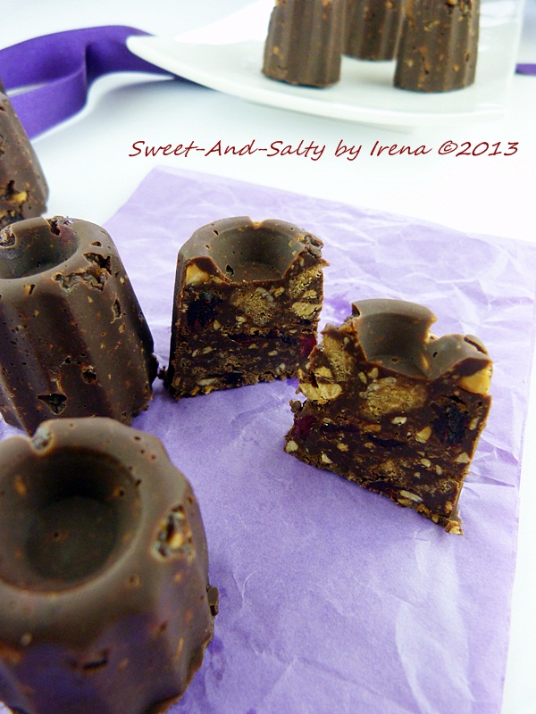 sweet-and-salty: 'Kanele' sa čokoladom / Chocolate 'Cannelle'