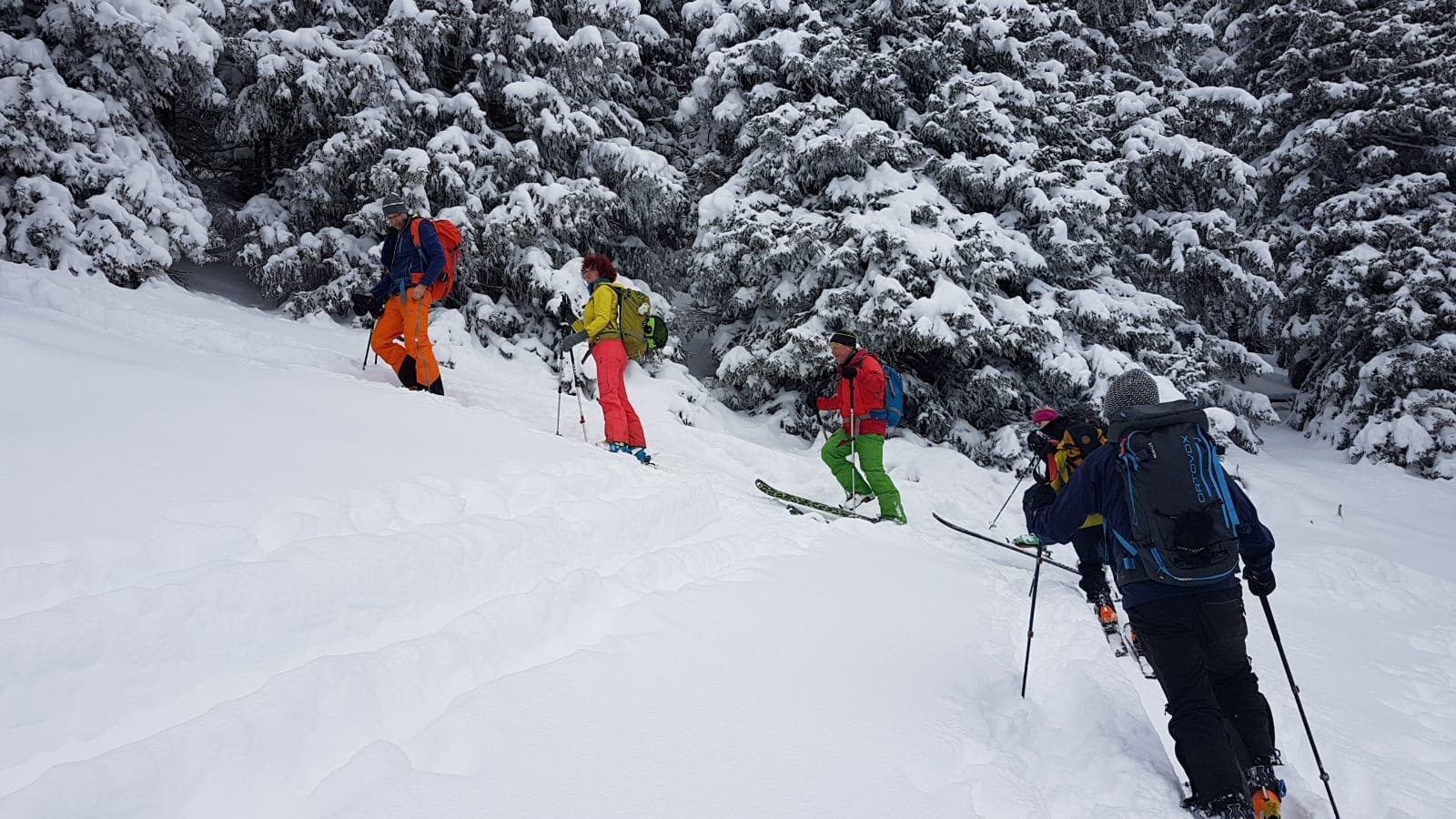 Am Berg: Der Skiberg lockte mit viel Pulverschnee