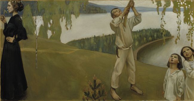 Spring, Akseli Gallen-Kallela (1865-1931) | Peinture historique ...