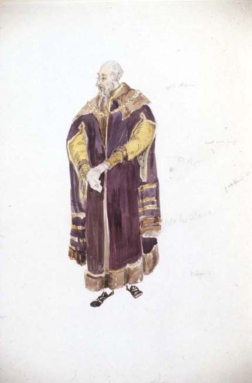 Costume designs for John Gielgud's Hamlet and more