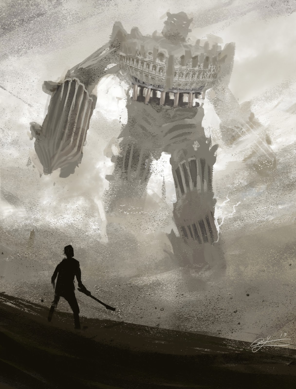 I finally got to play Shadow of the Colossus. It instantly inspired to ...
