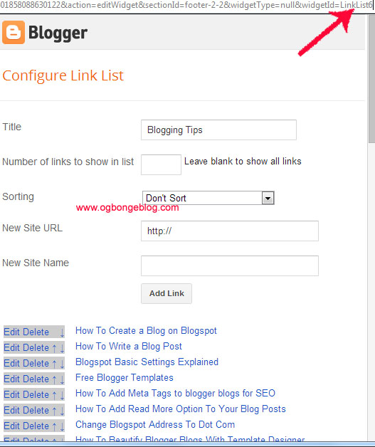 How To Add Scrolling Effect to Blogger Link Lists - OgbongeBlog