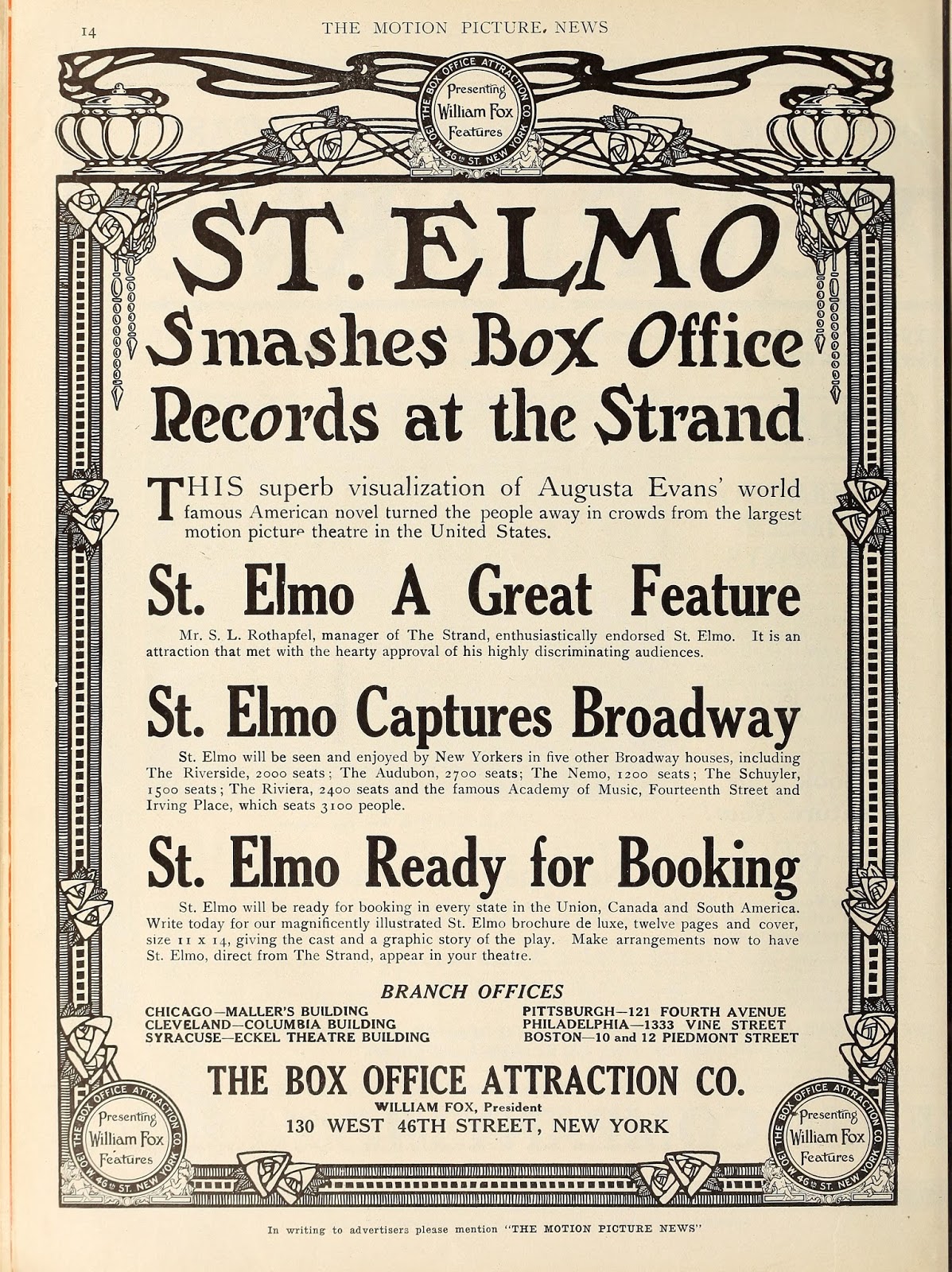 Alabama Yesterdays: Films Based on Augusta Wilson's 1867 Novel St. Elmo