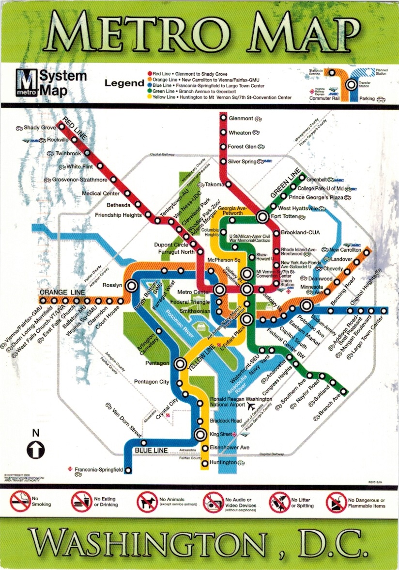 Map Cards - Hunting: 0192 USA - Metro Washington D.C.