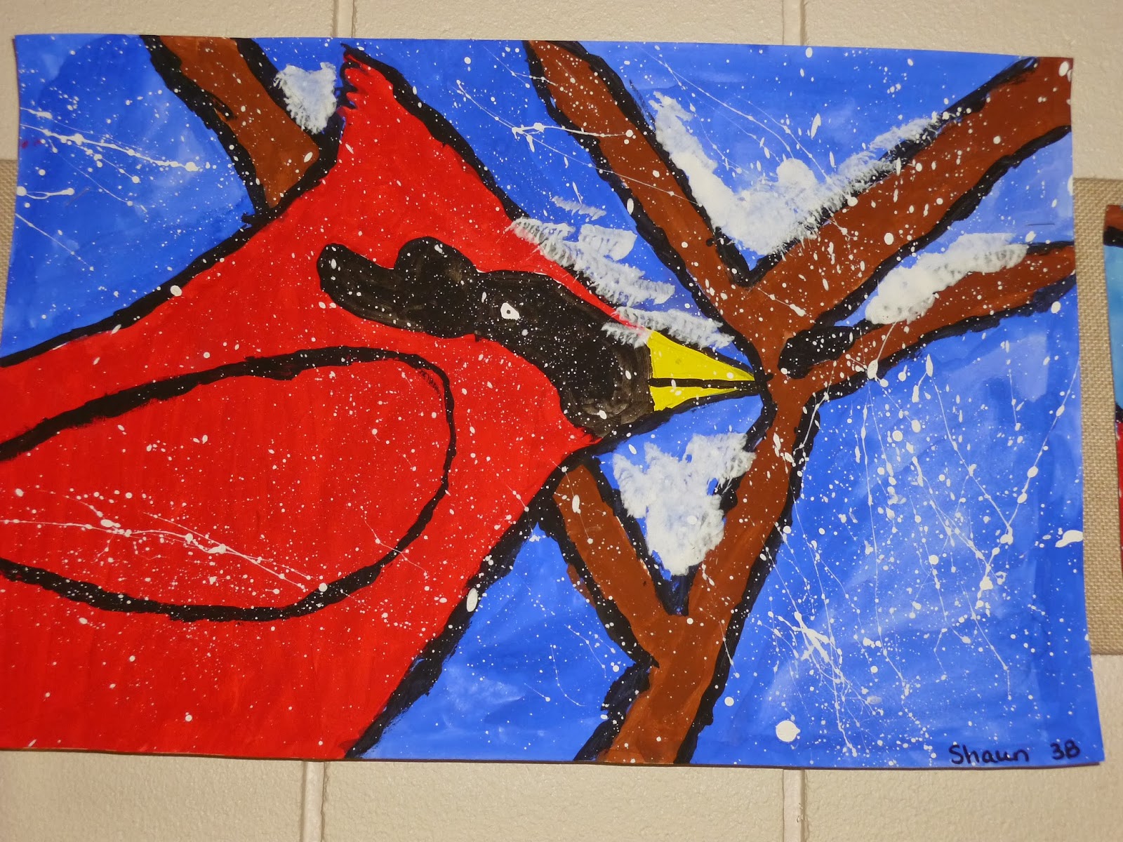 Mrs. Werner's Art Room: Winter Cardinals