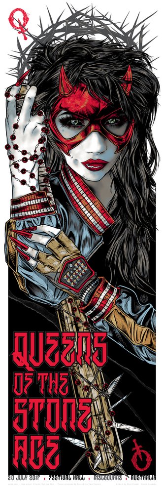 INSIDE THE ROCK POSTER FRAME BLOG: Rhys Cooper Queens of the Stone Age ...