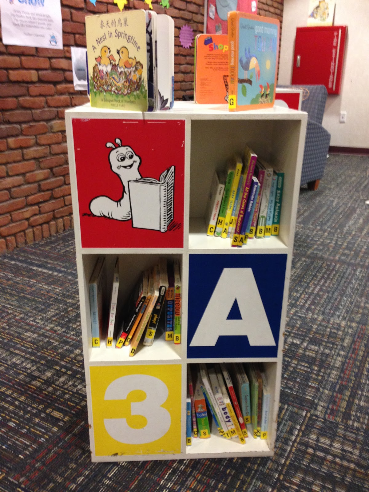 Reading With Red: Changing it up: Board Book Shelving