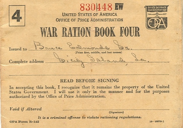 Pathway To Remembrance: Treasure Chest Thursday - WWII Ration Books