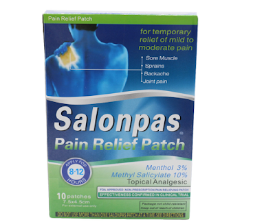 SALONPAS patch is extracted from herbs - reducing back pain and neck ...