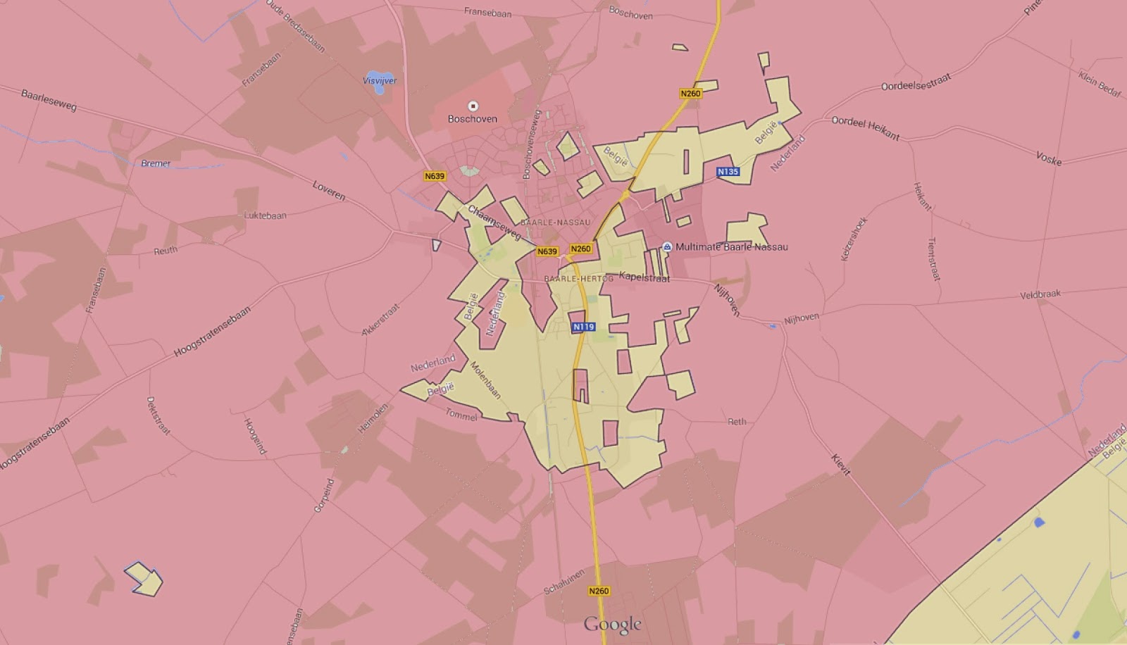 Travel stories from the World: Dutch/Belgian border at Baarle-Nassau