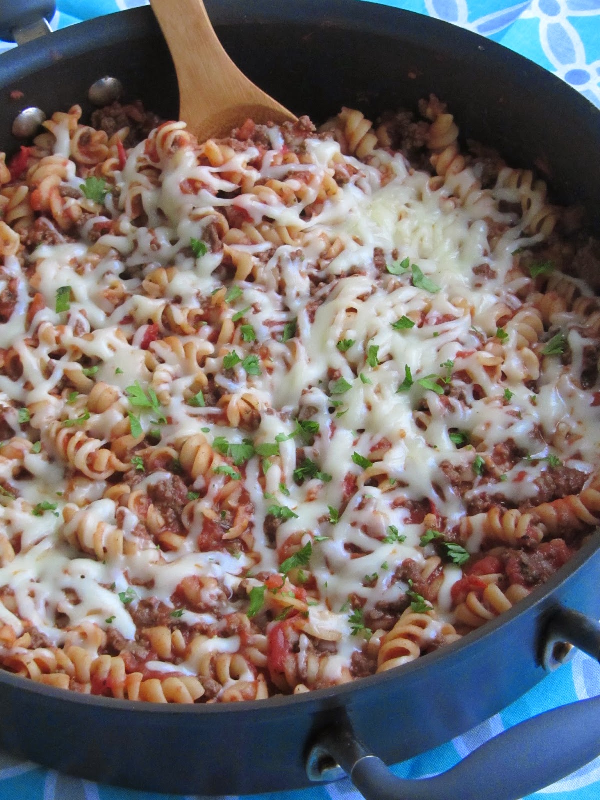 Been There Baked That: Cheesy Rotini Skillet