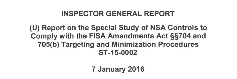 Electrospaces.net: The serial numbers of NSA reports