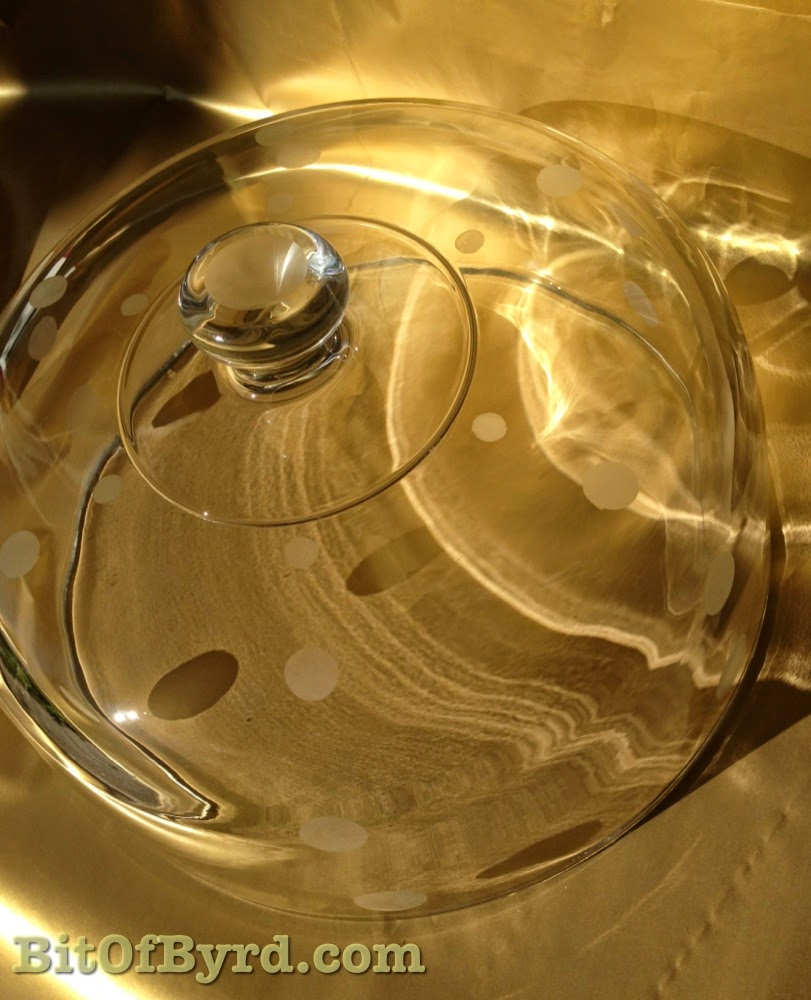 DIY Etched Cake Dome