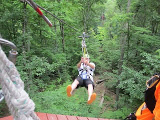 Ziplining Across the USA: Thursday July 4 Explore Brown County Zip Line