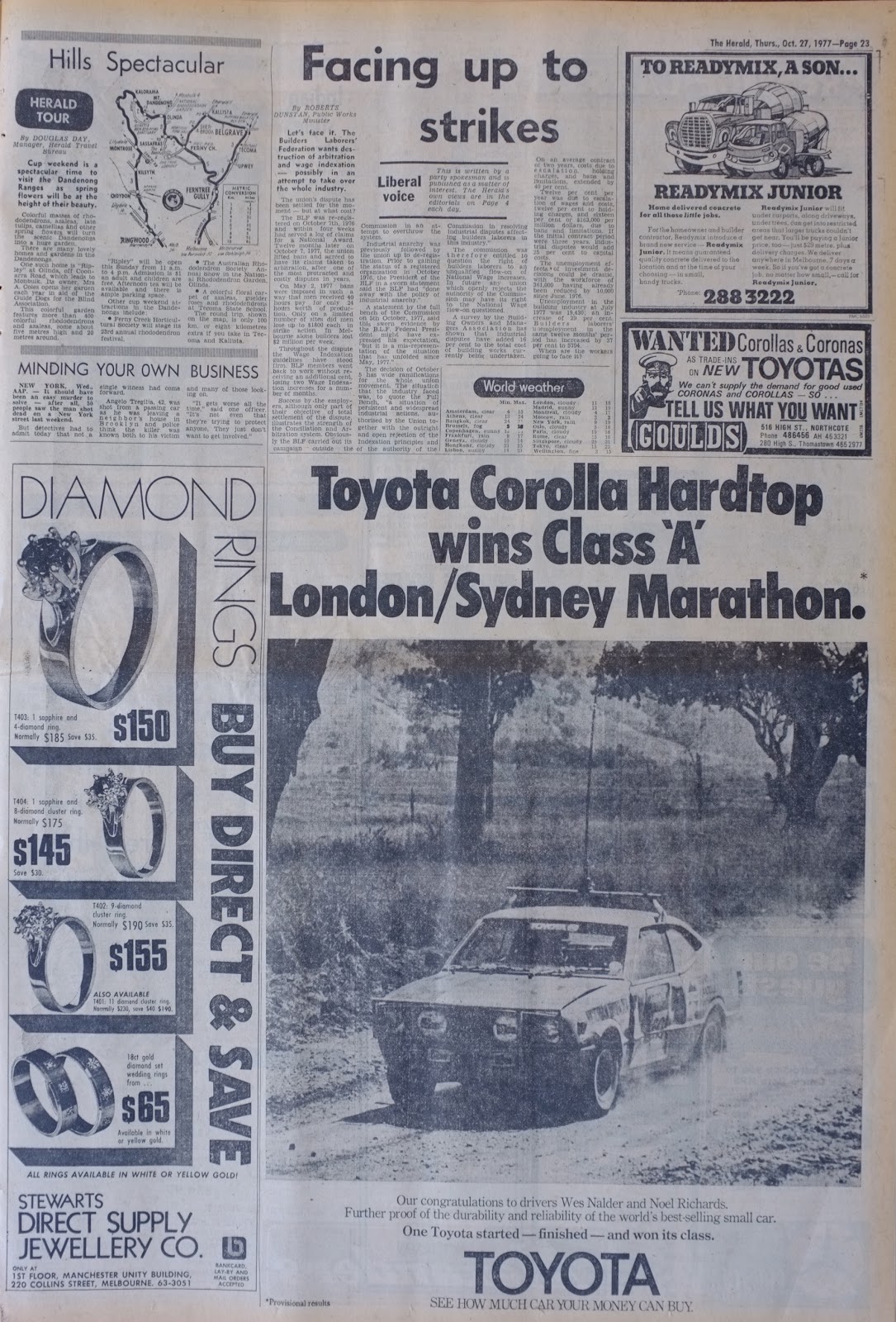 1970s and 80s Newspaper Movie Clippings: The Herald 27 Oct 77: pages 1-24