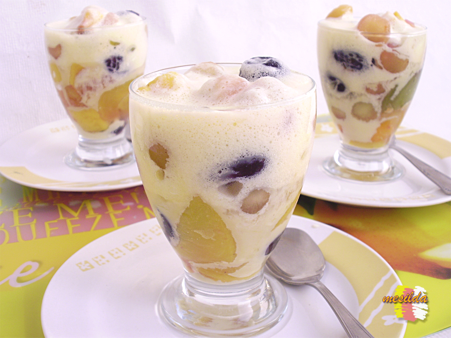 FRUTAS A LA CREMA - La cocina de Mesilda