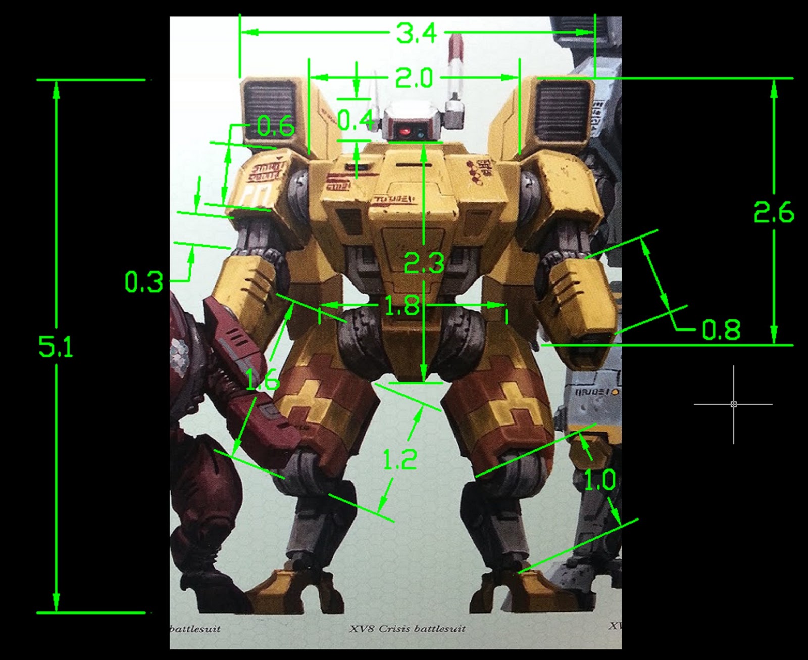 Facing The Grey Tide: Converting the Tau XV8 Crisis Suit, Part 1