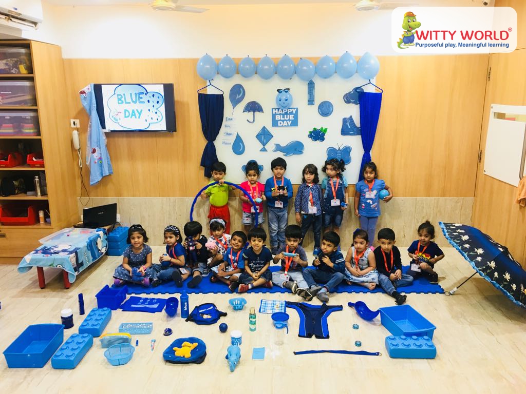 On the top of the World...: Blue Day Celebration by Nursery Section at ...