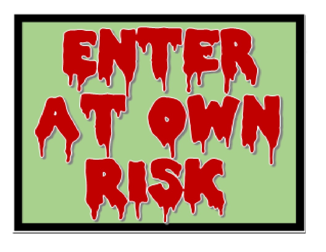Halloween Decorations Outdoor Party Decorations | Halloween Danger Sign ...
