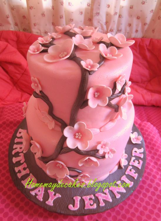 Home May'de Cakes: The Making: Sakura Cake